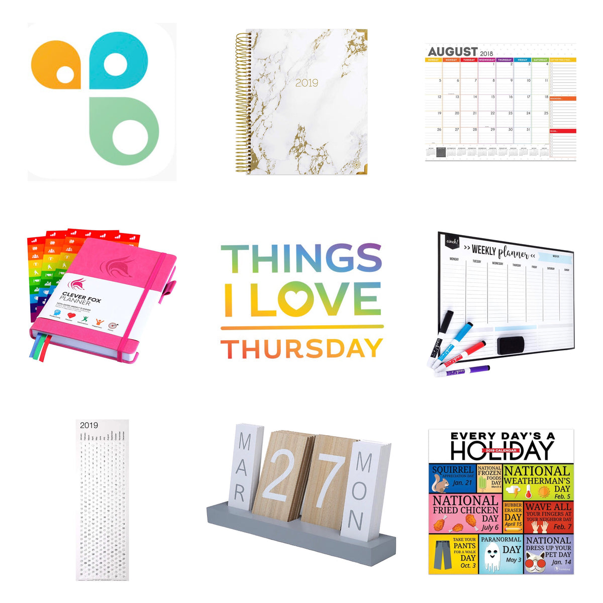 Things I Love Thursday: Calendars! – Whimsy Town